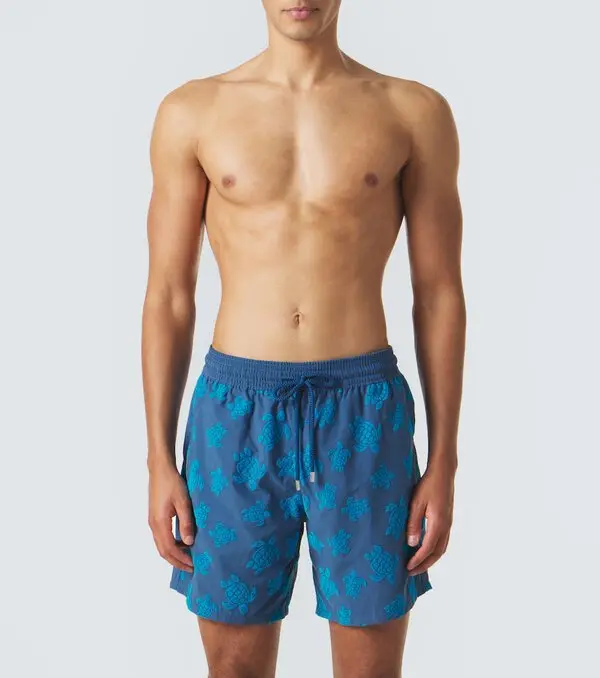 Vilebrequin Moorea Printed Swim Trunks - Blue