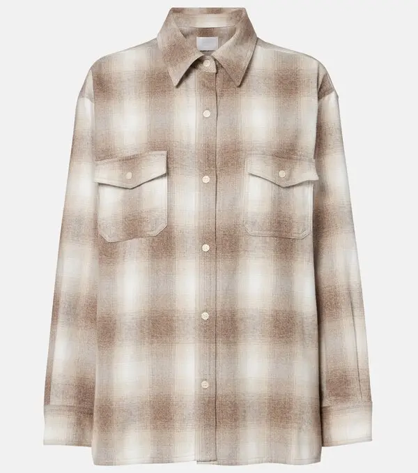 Citizens Of Humanity Kota Checked Cotton Flannel Shirt - Brown