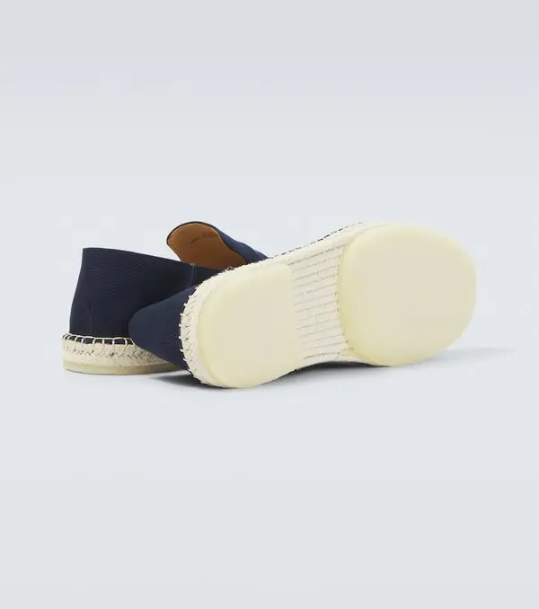 Vilebrequin Embroidered Canvas Espadrilles - Blue