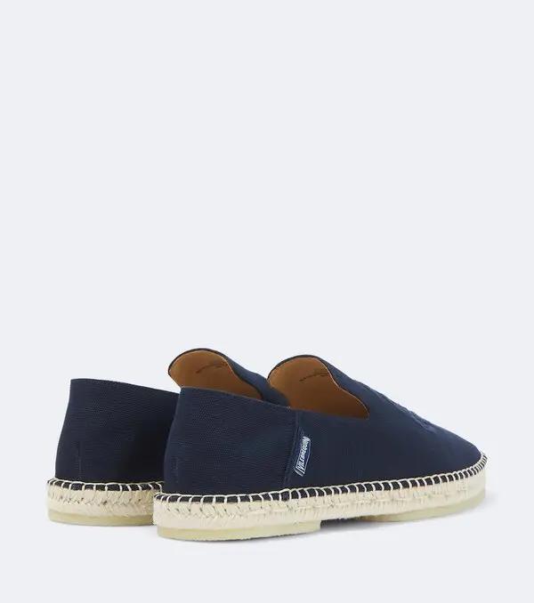 Vilebrequin Embroidered Canvas Espadrilles - Blue