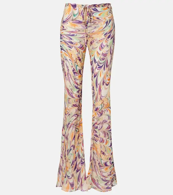 ALEXANDRA MIRO Scarlett Printed Flared Pants