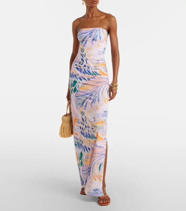 ALEXANDRA MIRO Gia Printed Maxi Skirt