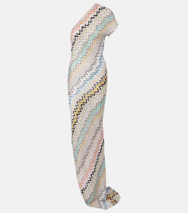 Missoni Wave One-shoulder Maxi Dress - Multicoloured