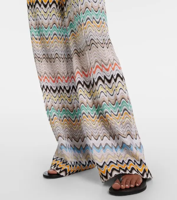 Missoni Wave High-rise Wide-leg Trousers