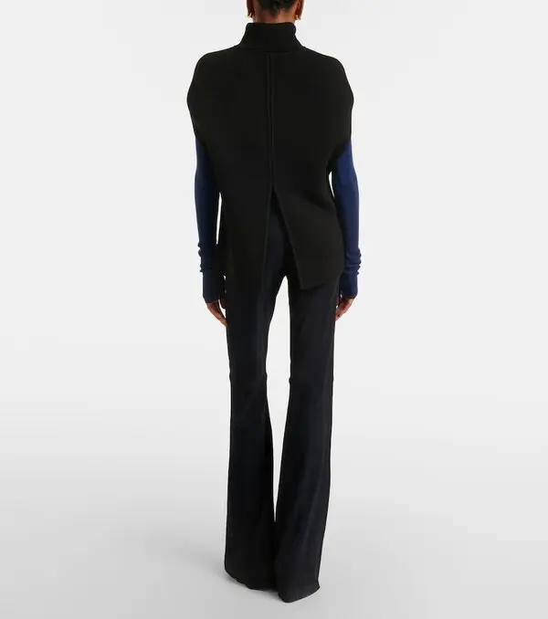 Stouls Suede Flared Trousers - Blue