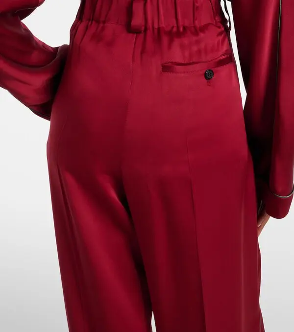 Givenchy Satin Wide-leg Trousers