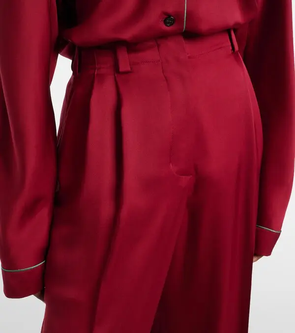 Givenchy Satin Wide-leg Trousers