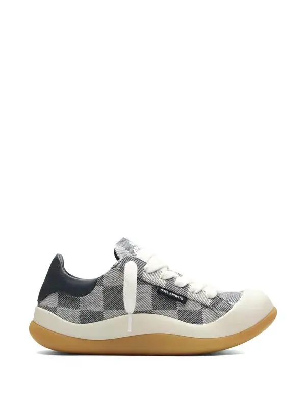 Axel Arigato Checked Pattern Lace-up Sneakers - Grey