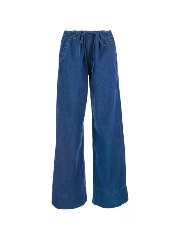 ICON DENIM LOS ANGELES Drawstring Wide-leg Jeans