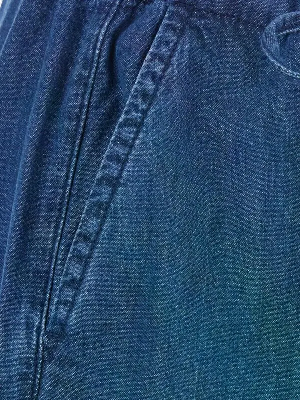 ICON DENIM LOS ANGELES Drawstring Wide-leg Jeans