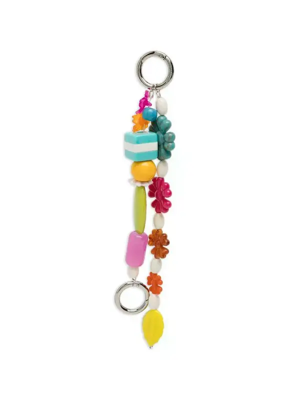 Mira Mikati Floral-charm Keyring - Blue