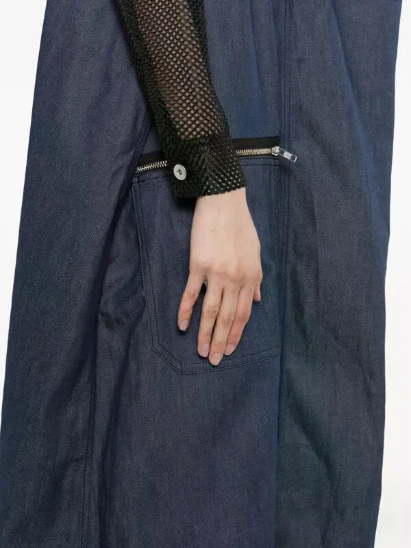 Comme Des Garçons Zip-pocket Sleeveless Dress