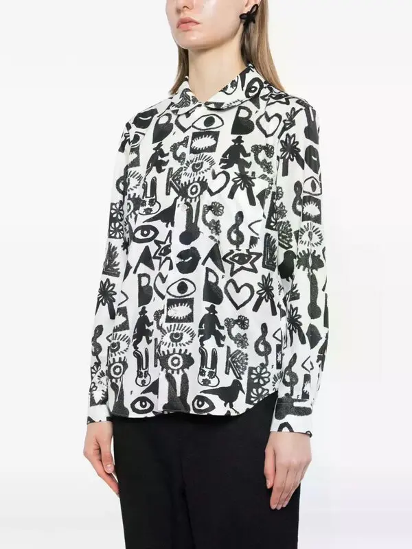 Comme Des Garçons Graphic Print Shirt