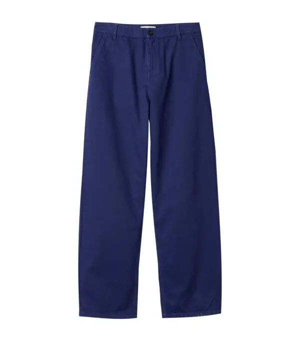 Miu Miu Cotton Gabardine Straight Leg Trousers