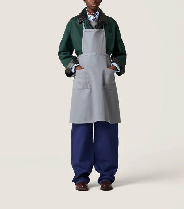 Miu Miu Cotton Gabardine Straight Leg Trousers