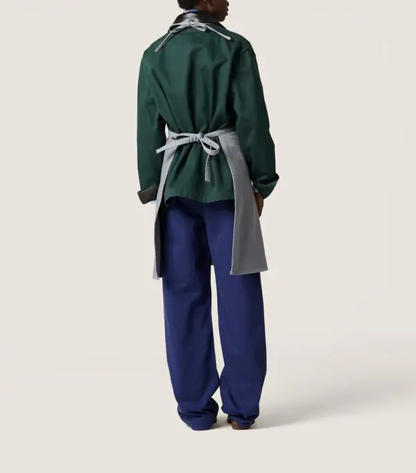 Miu Miu Cotton Gabardine Straight Leg Trousers