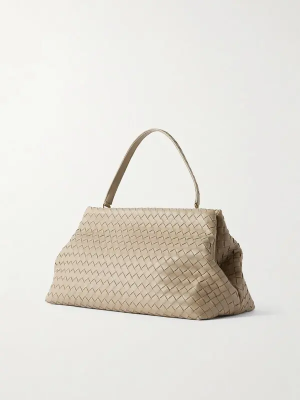 Bottega Veneta The 1998 Intrecciato Leather Shoulder Bag - Neutrals