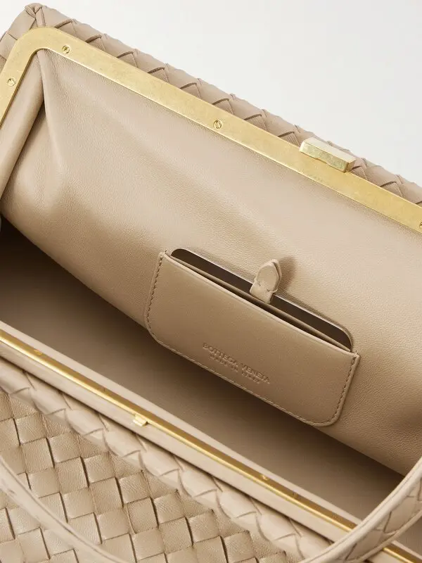 Bottega Veneta The 1998 Intrecciato Leather Shoulder Bag - Neutrals