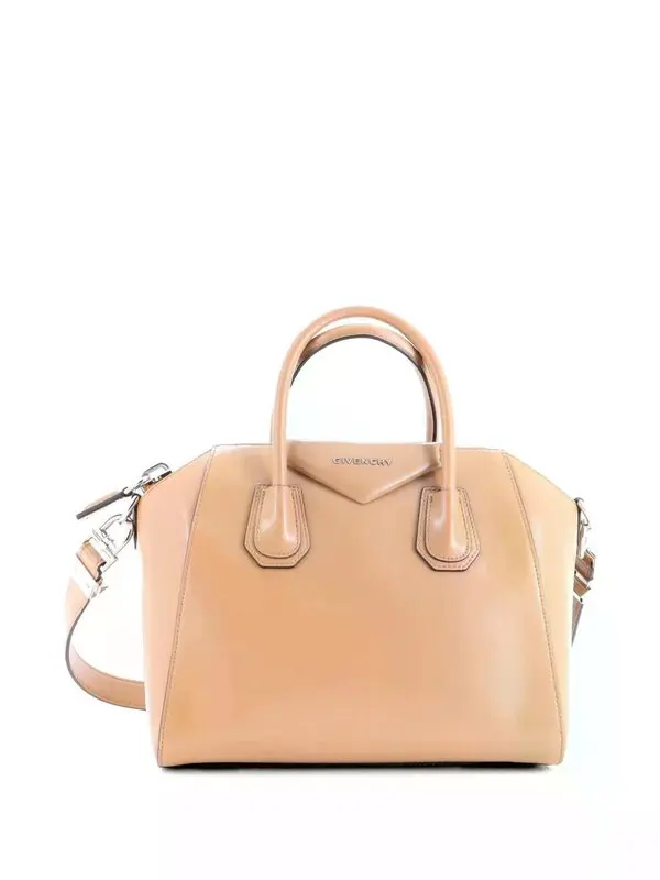 Givenchy Antigona Bag Glazed Leather Small Satchel - Neutrals
