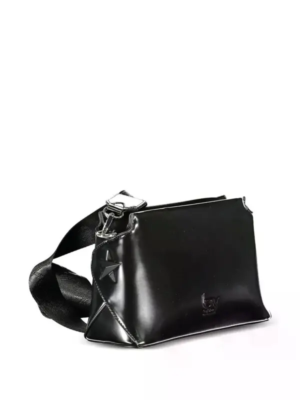 Byblos Patent-leather Star-studded Clutch