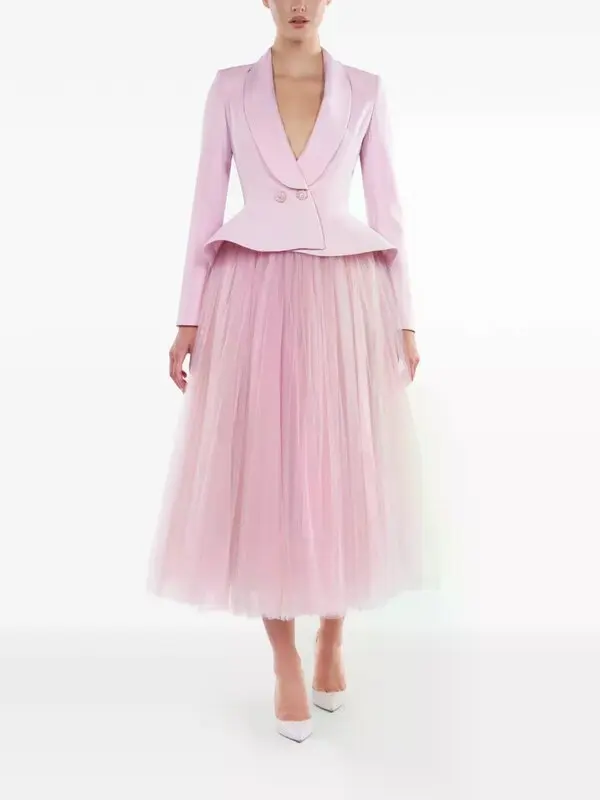 ARAFTU Peplum Tulle-skirt Dress