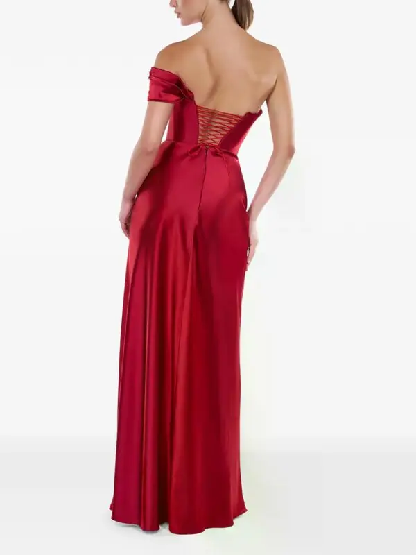 ARAFTU Arafatu Draped Lace-up Gown