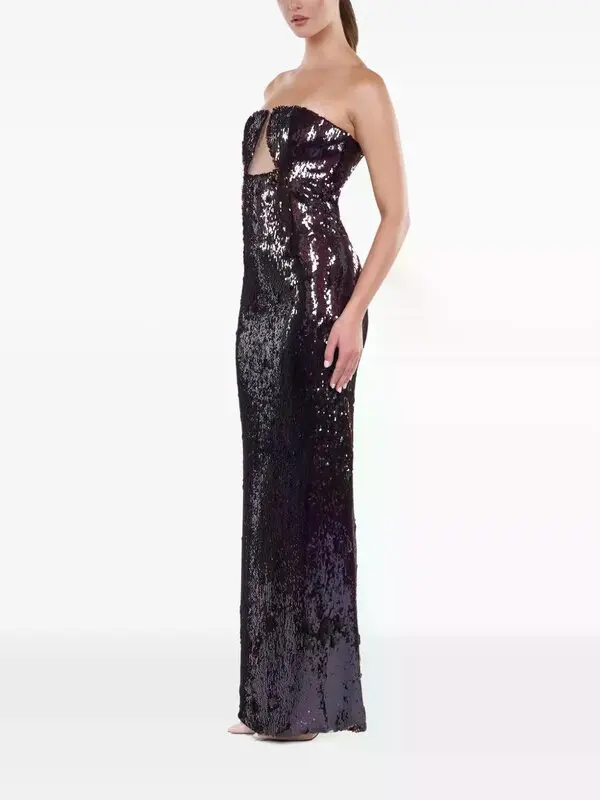 ARAFTU Arafatu Embellished Cut-out Gown - Red