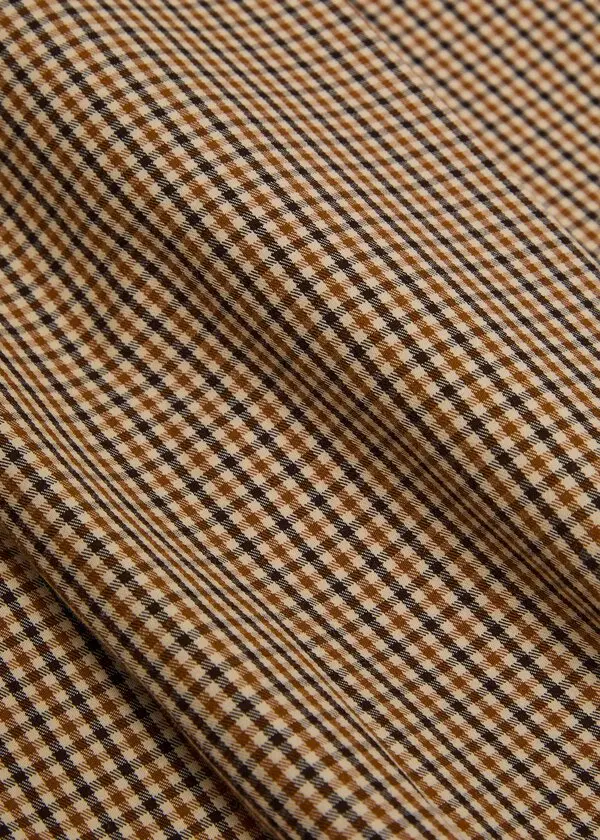 Vince Camille Checked Wide-leg Woven Trousers - Beige