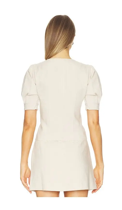 Astr The Label Cailey Top With Puff Sleeves