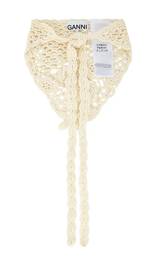 GANNI Crochet Headscarf