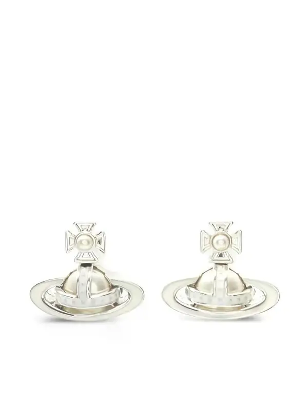 VIVIENNE WESTWOOD Simonetta Bas Relie Earrings - Silver
