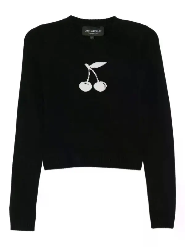Cynthia Rowley Intarsia Cropped Jumper