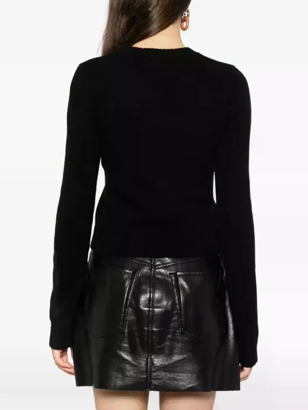 Cynthia Rowley Intarsia Cropped Jumper