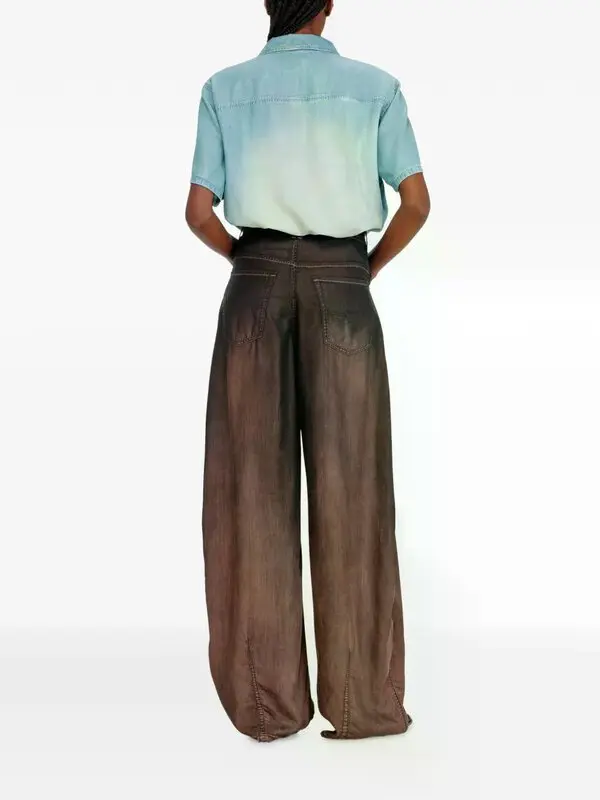 DIESEL® 1987 D-khelz Wide Leg Jeans - Brown