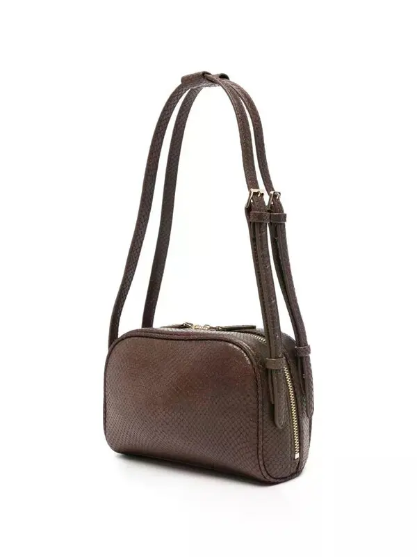Patrizia Pepe Snakeskin-effect Leather Makeup Bag