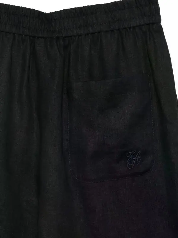 Emporio Armani Linen Trousers - Blue