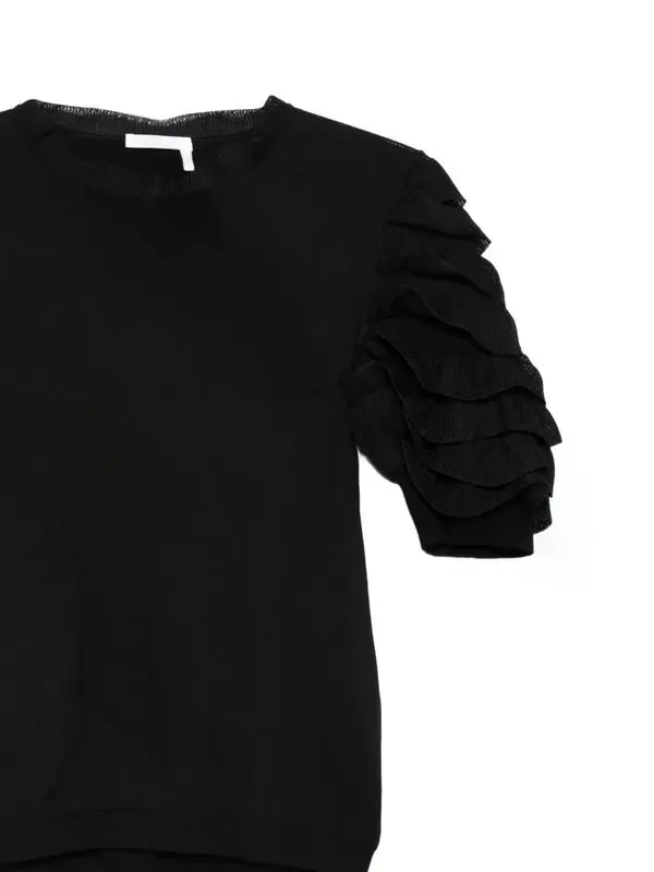 Chloé Ruffled Sleeve Blouse