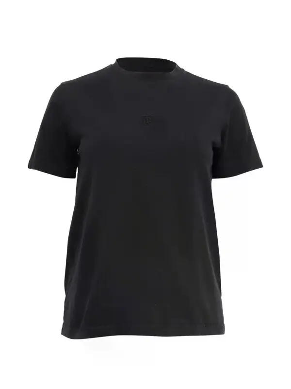 Burberry Logo Embroidered Cotton T-shirt