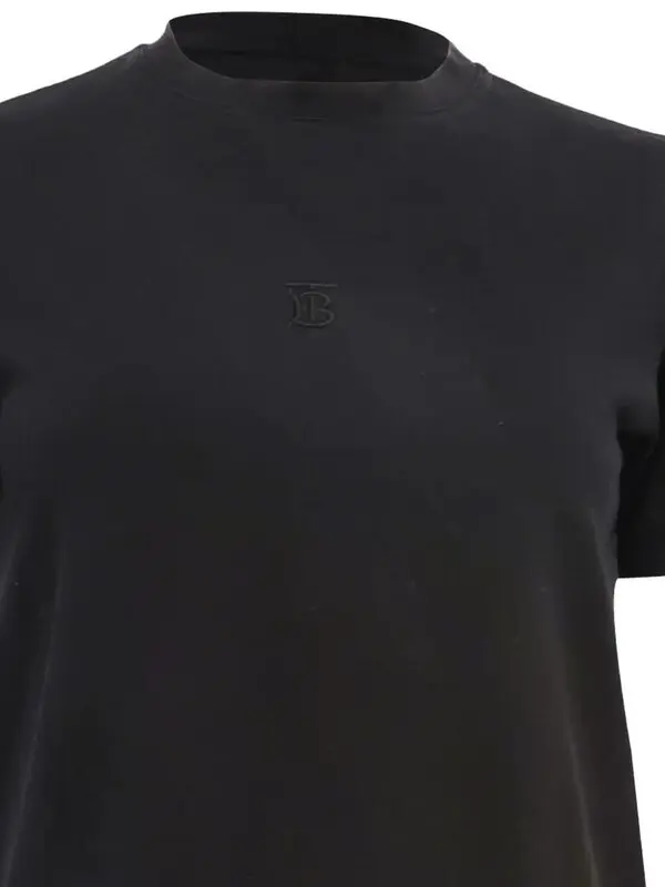 Burberry Logo Embroidered Cotton T-shirt