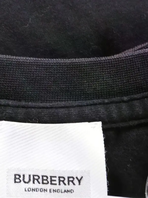 Burberry Logo Embroidered Cotton T-shirt