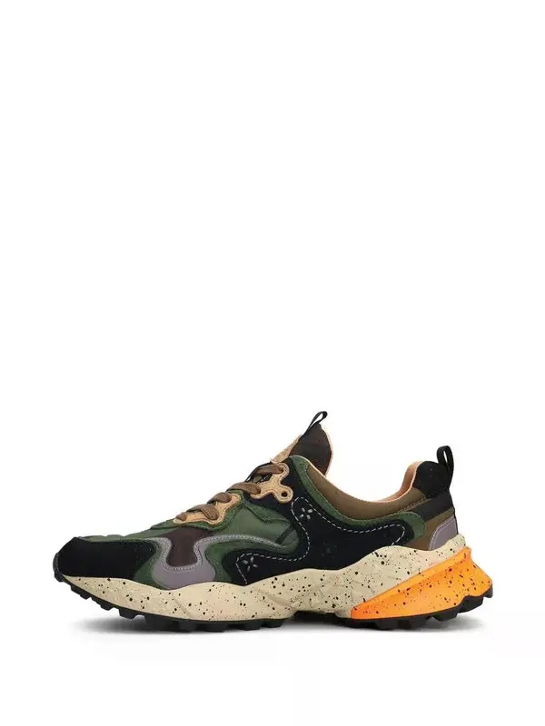 FLOWER MOUNTAIN Rulis Camouflage-print Panelled Sneakers