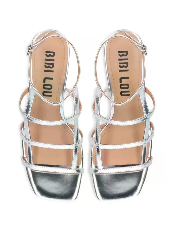 BIBI LOU Tone Multi-strap Kitten Heel Sandals