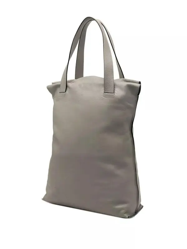 Loewe 2007 Leather Anagram Shopper Tote Bag - Grey