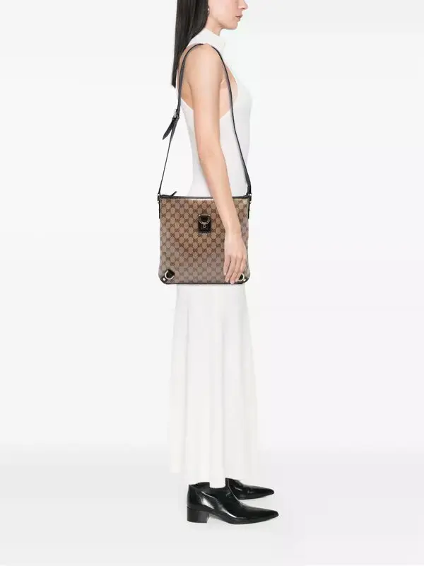 Gucci Gg Crystal Abbey D Ring Crossbody Bag - Neutrals