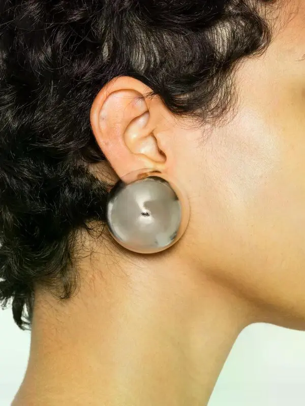 SILVIA GNECCHI Sade Maxi Dome Earrings - Silver