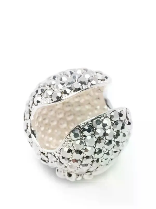 Patrizia Pepe Crystal-embellished Sphere Ear Cuff