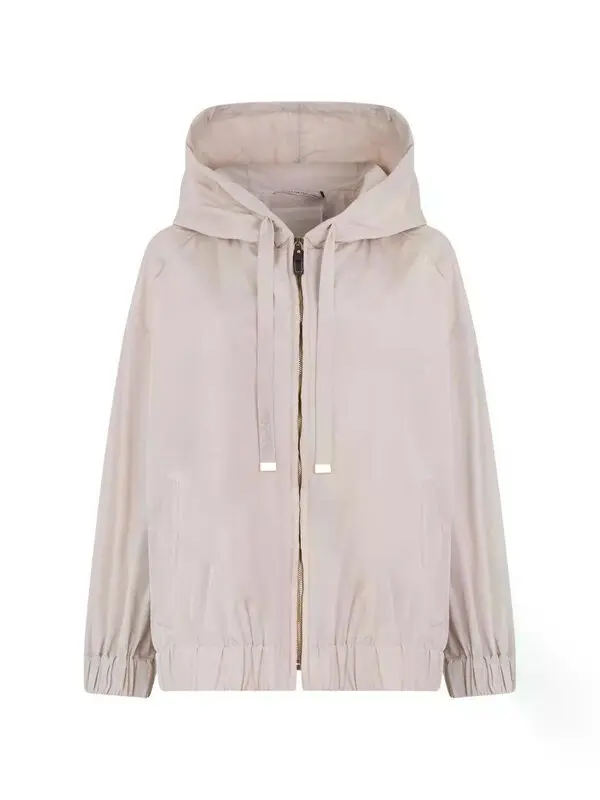 Max Mara Water-repellent Taffeta Jacket With Drawstring Hood - Neutrals
