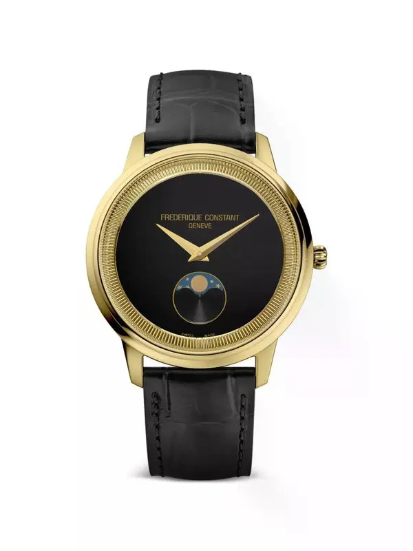 FREDERIQUE CONSTANT Classics Moneta Moonphase Quartz Watch - Black