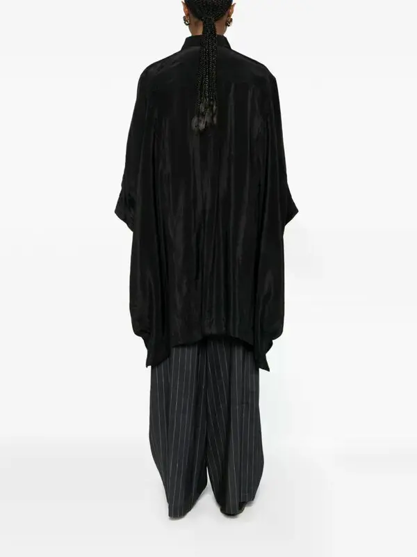 Soh Asymmetric Satin Shirt