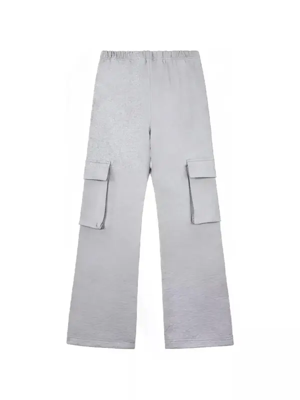 PURPLE BRAND Heather Jersey Crackle Cargo Trousers